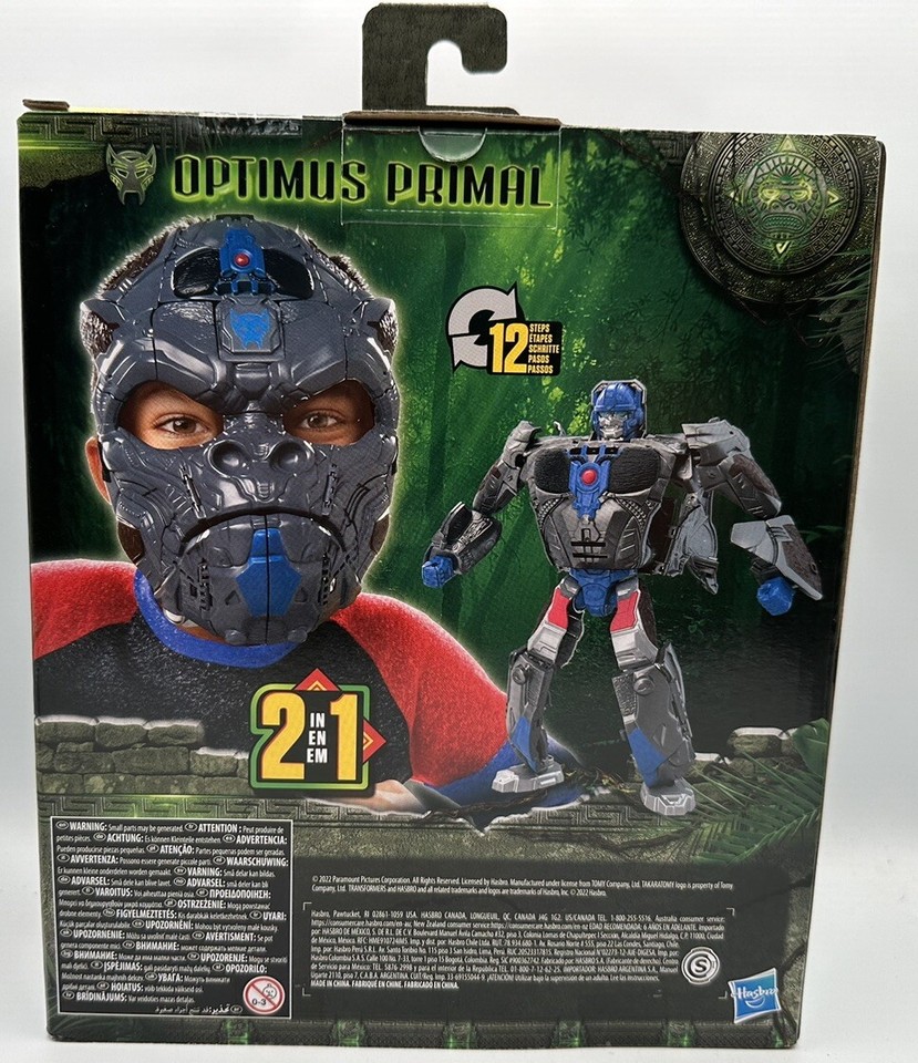 Transformers Optimus Primal 2 In 1 Rise Of The Beast Hasbro Mask/Figure ...