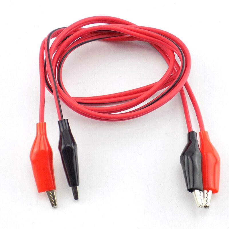 Dual electric Alligator Clip Test Lead Electrical Crocodile Cable ...