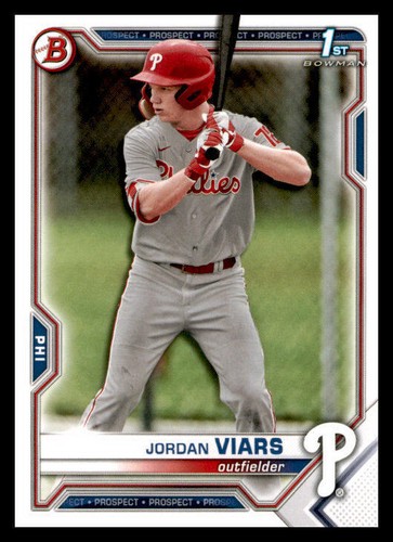 2021 Bowman Draft Jordan Viars #BD-132 Philadelphia Phillies | eBay