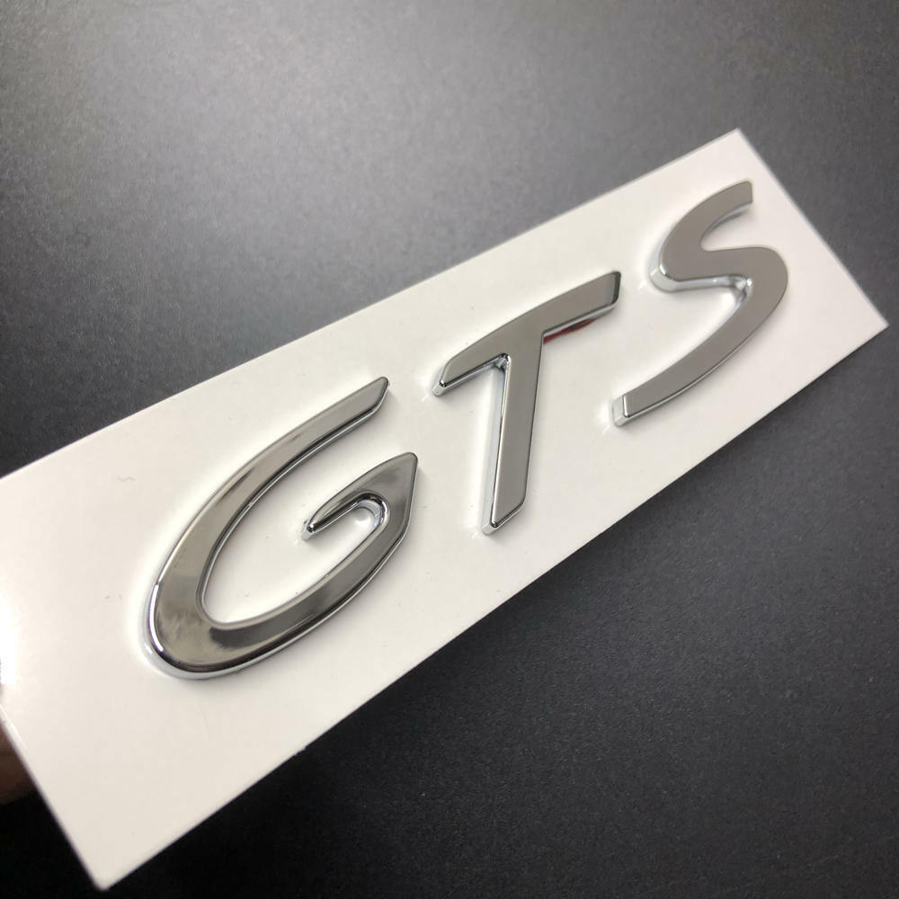 1Pcs Matte Red GTS Rear Badge Racing Car Rear Trunk Lid Modified ...
