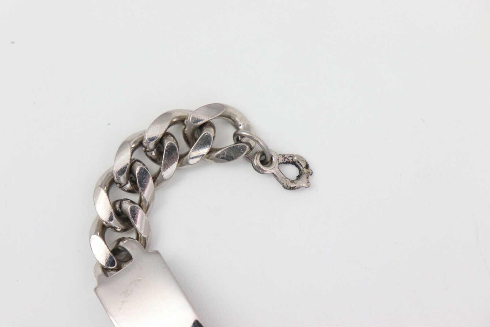 Vintage Mark VII Stainless Steel Thick Chain Bracelet… - Gem