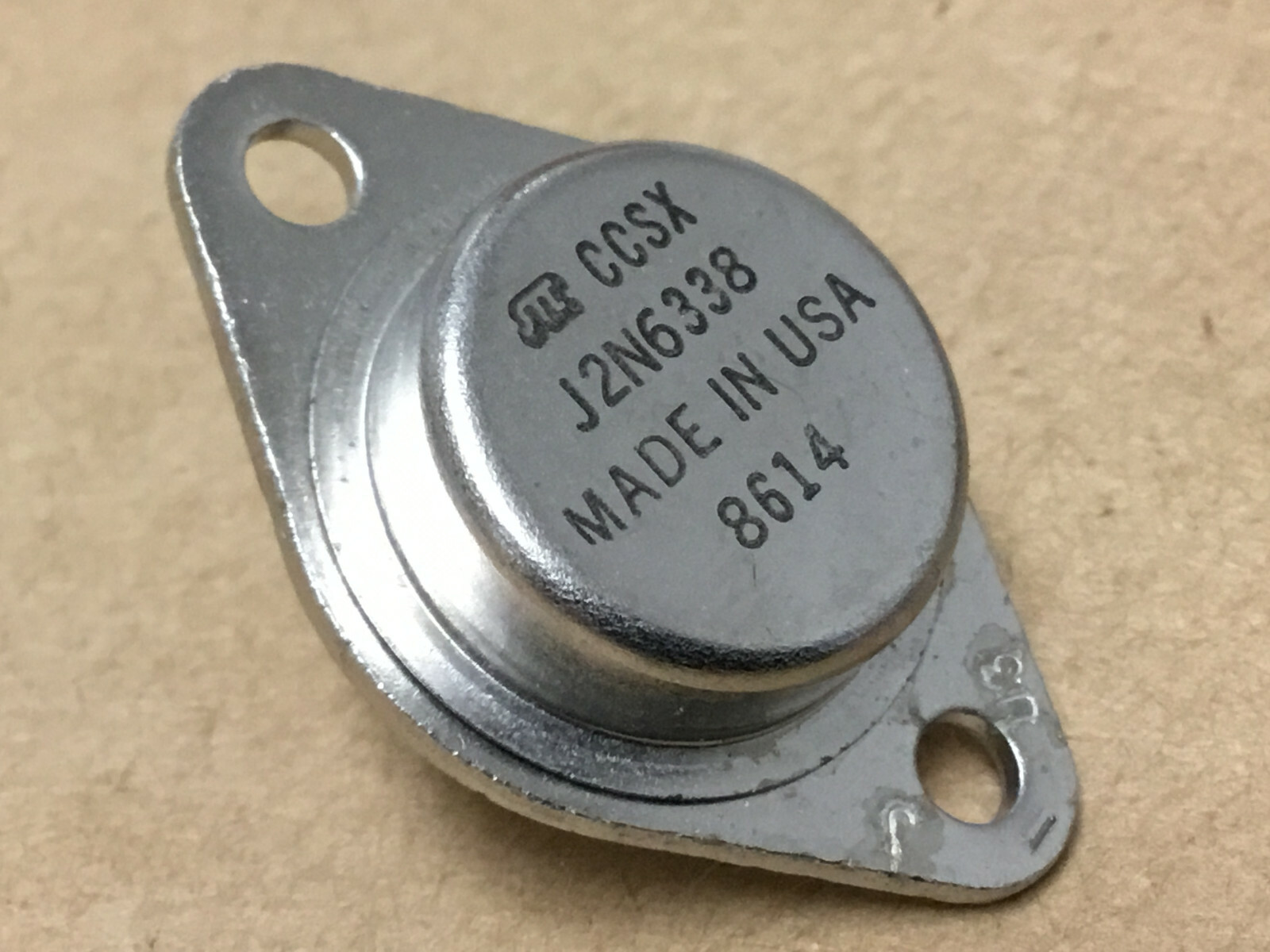 (1 PC) STC JAN2N6338 Bipolar Junction Transistor NPN Type TO-3 WITH ...