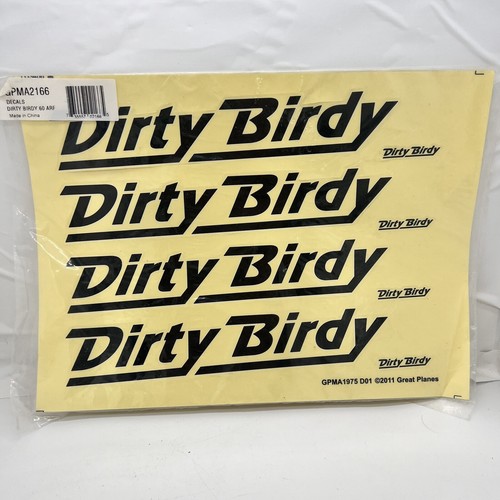 DECAL STICKERS Radio Controller R/C Plane “Dirty Birdy”. 2011 | eBay