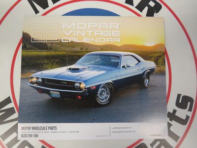 2025 MOPAR Muscle VINTAGE Calendar 12 month DODGE JEEP PLYMOUTH NEW OEM ...
