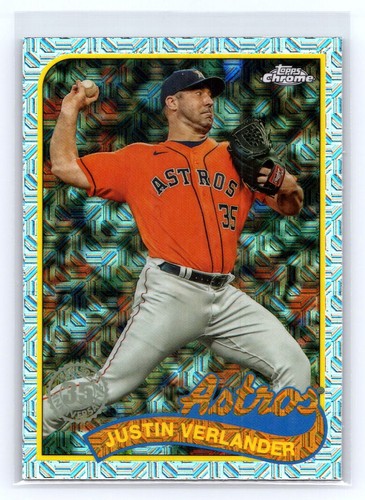 2024 Topps #T89C-54 Justin Verlander 1989 Topps Baseball 35th ...