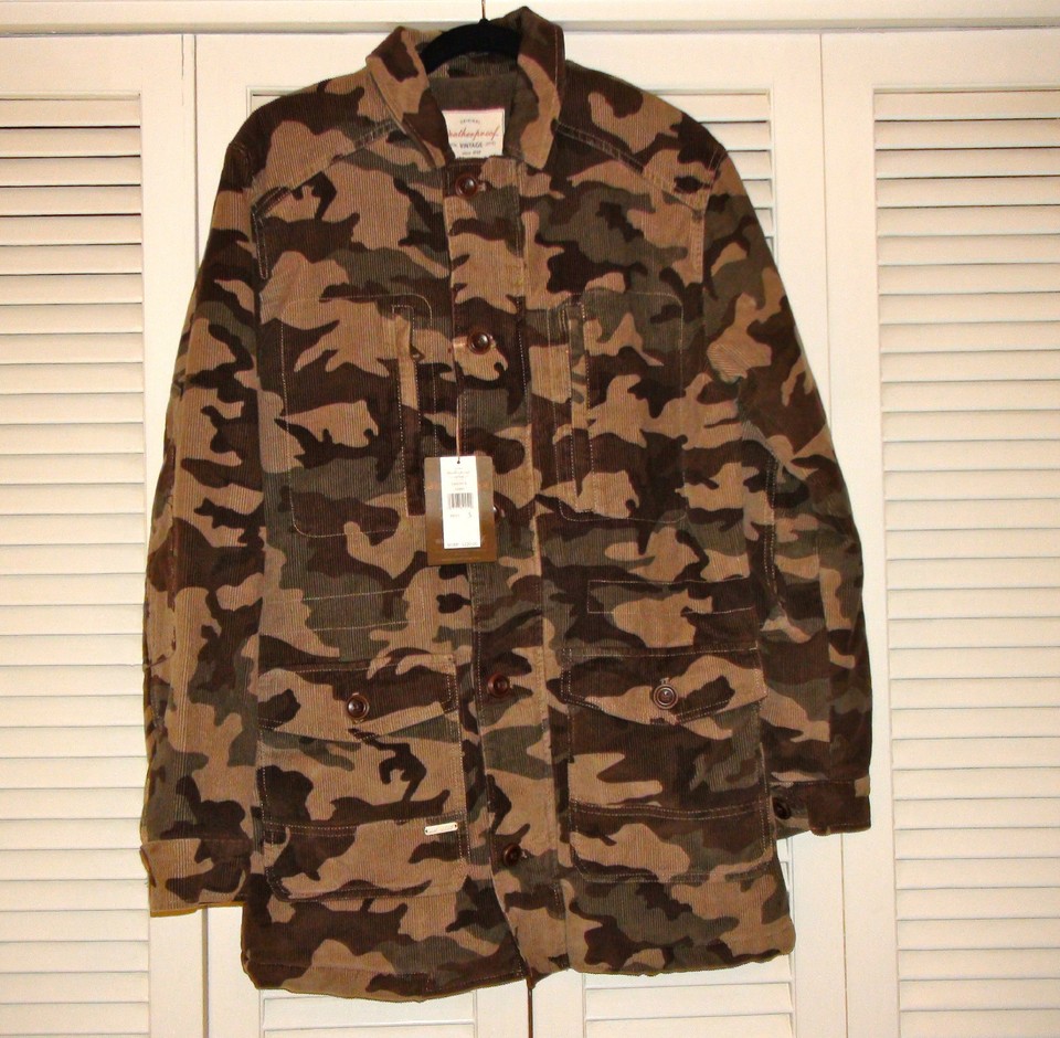 Weatherproof Vintage Men’s Corduroy Camouflage Jacket Size M | eBay