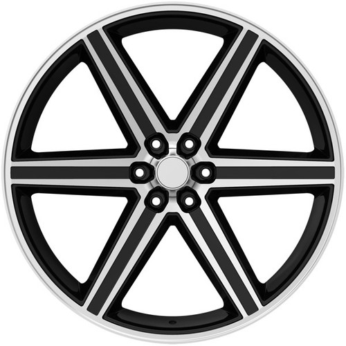 Strada Replicas R148 IROC 24x10 6x5.5" +13mm Black/Machined Wheel Rim ...