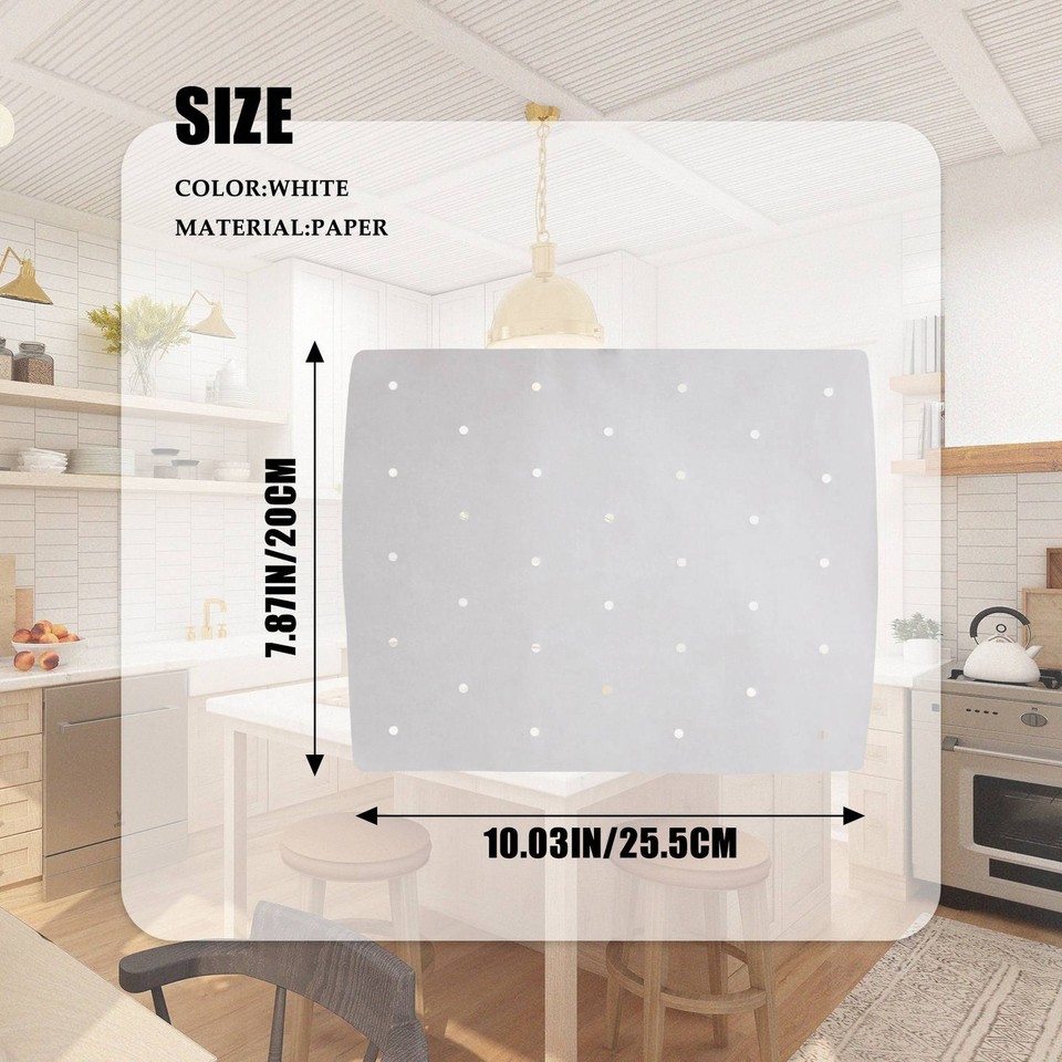 100 StüCk Luft Fritteuse Pergament Liner, Perforierte Square Luft ...