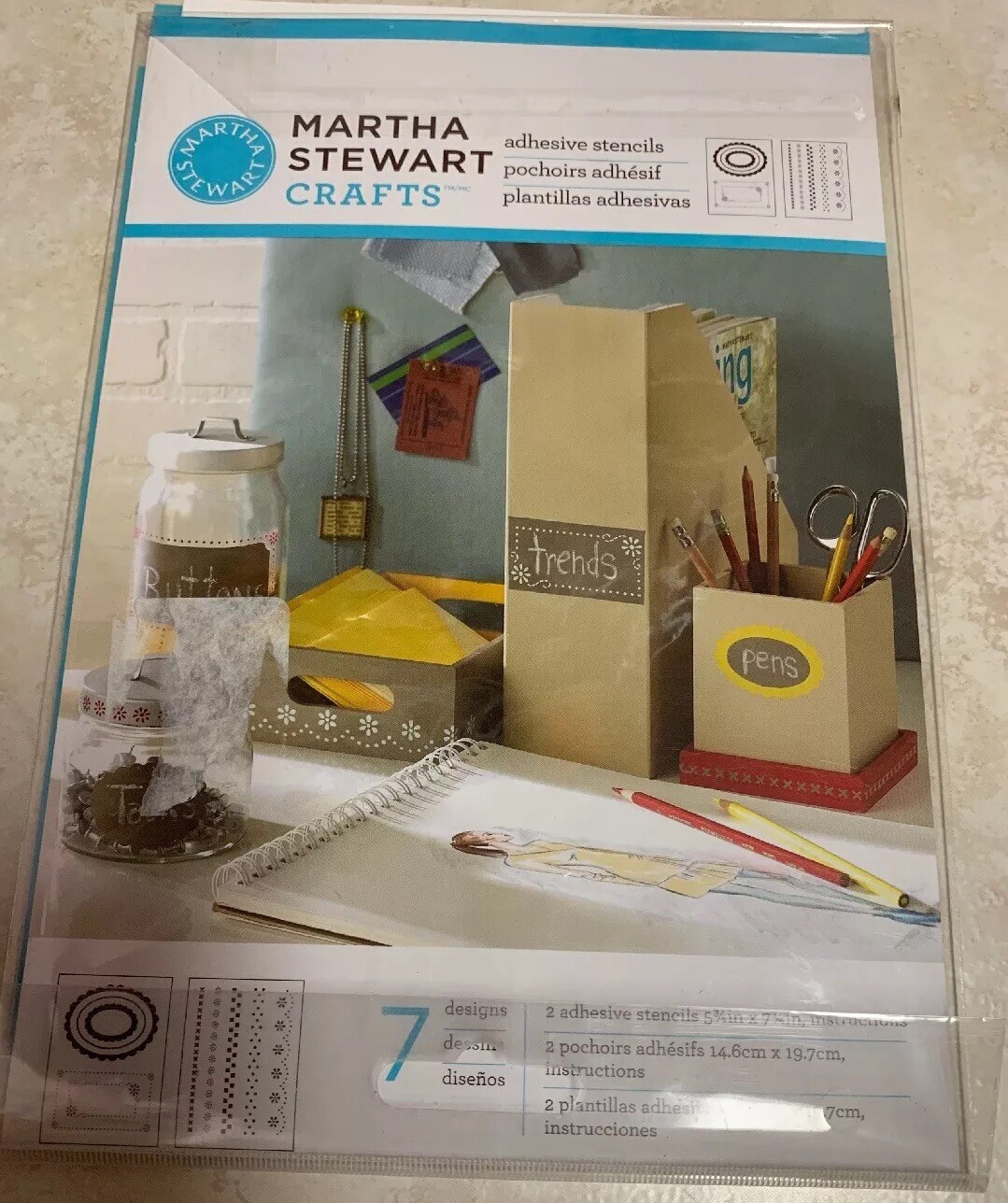 Lot Of 2 Martha Steward Stencils, Inspirations And Pretty Borders, Both ...