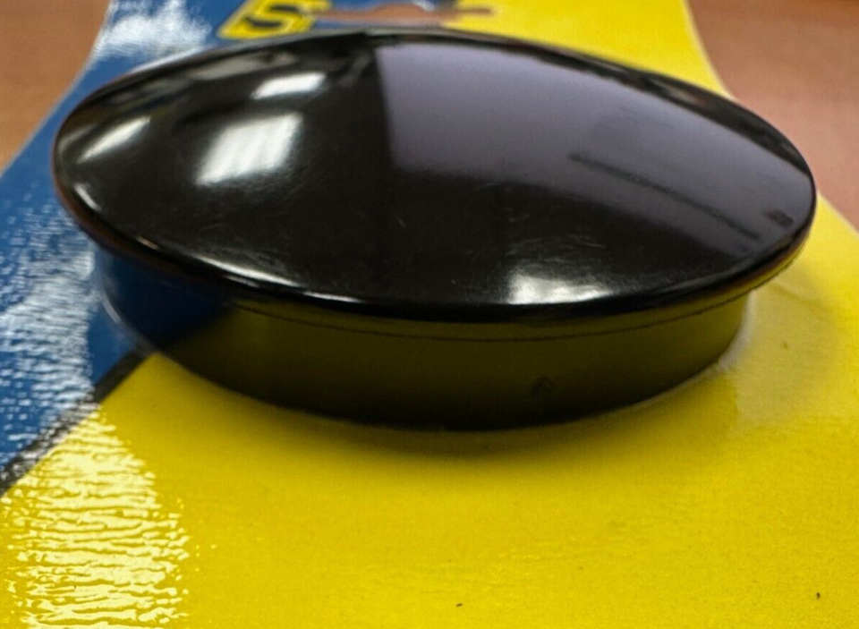 Steering wheel center cap 28591 black plastic 2-1/2 inch center hole ...