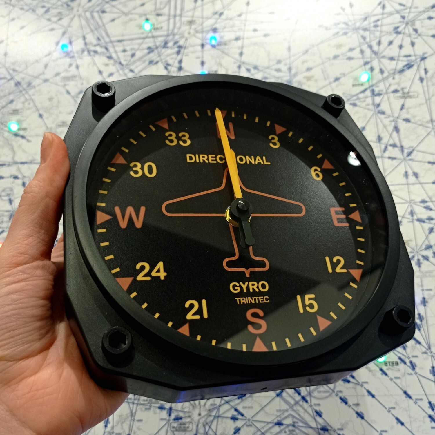 Aviation Wall Clock, Altimeter, Directional, Aviation, Airspeed, Vacuum ...