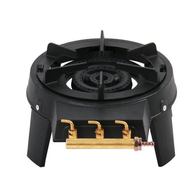 Cast Iron Gas Burner Wok Stir Frying Triple Ring LPG 3 Burners Cooker ...