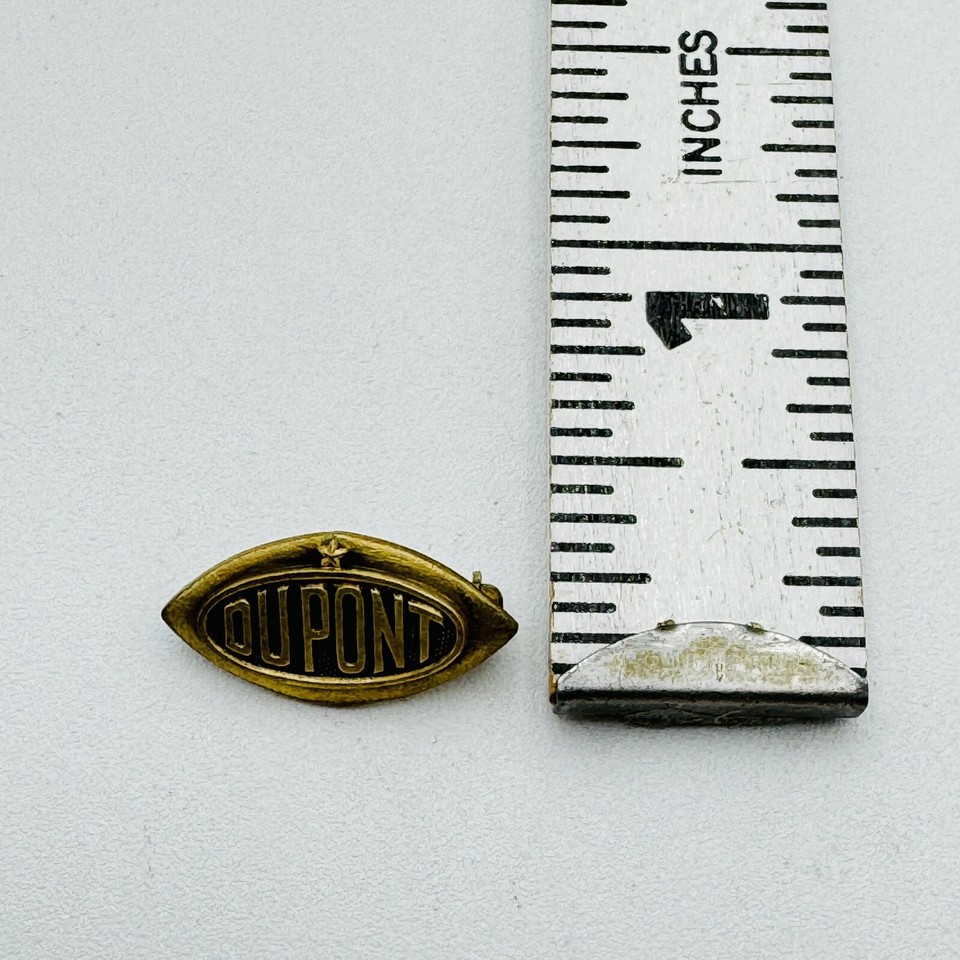 Vintage 14K Yellow Gold DuPont Company Employee Service Pin 2.6 gr RARE ...