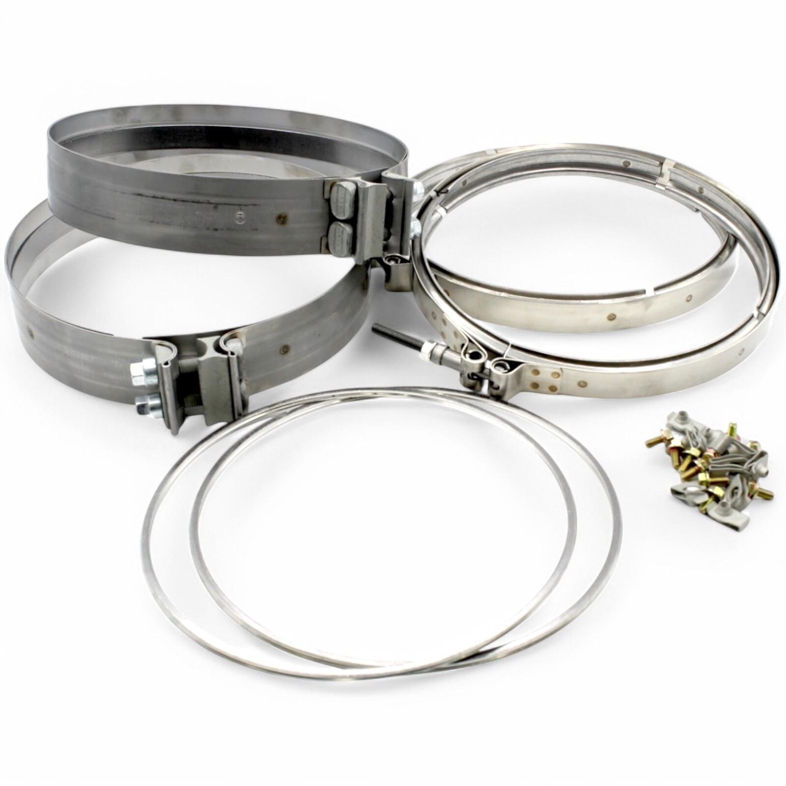 DPF Filter Clamp & Gasket Kit Detroit Engines A680950202 A6809950302 ...