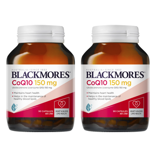2x Blackmores CoQ10 150mg Heart health Healthy blood lipids 90 Caps ...