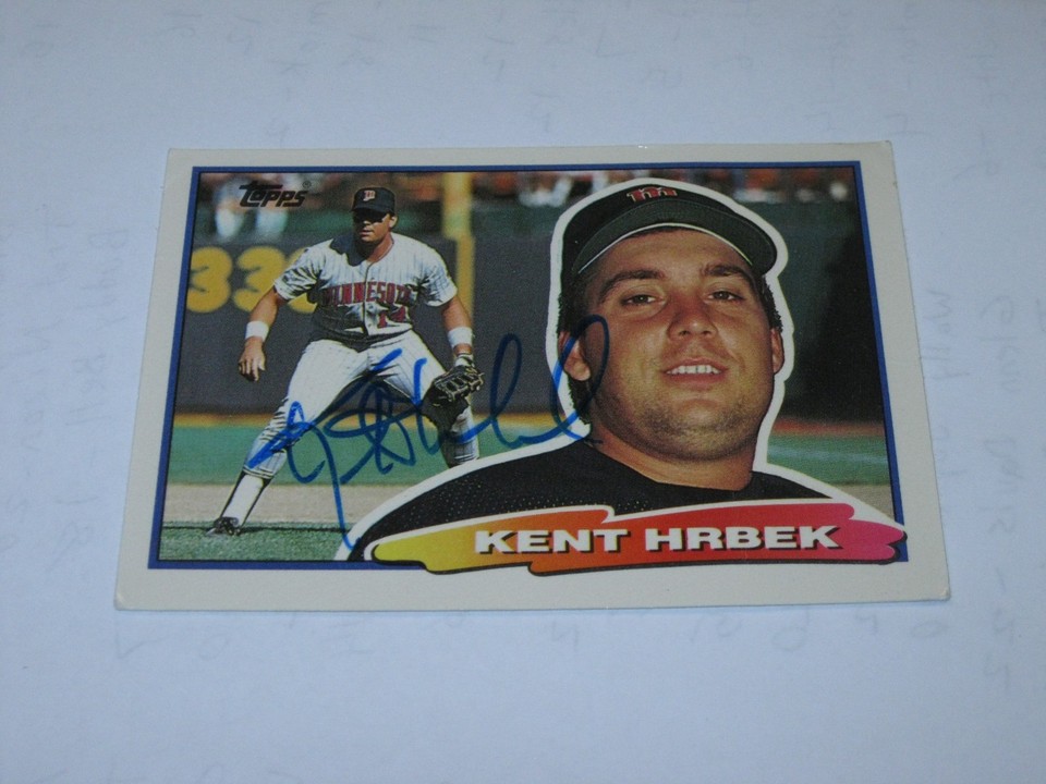 Kent Hrbek Autograph Baseball Card | eBay