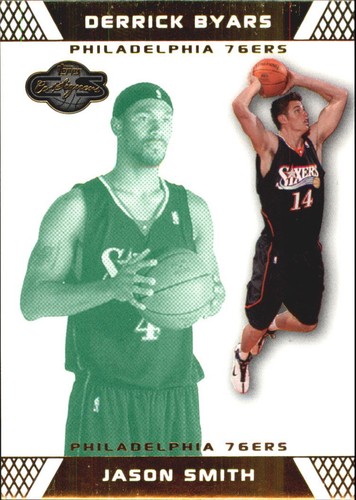 2007-08 Topps Co-Signers - Gold Green #98 Jason Smith, Derrick Byars ...