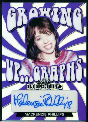 MACKENZIE PHILLIPS 2022 LEAF METAL POP CENTURY PURPLE AUTOGRAPH 5/25 ...