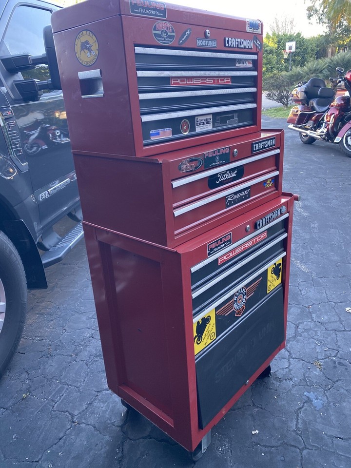 Craftsman Three Piece Rolling Stackable Tool Chest | eBay