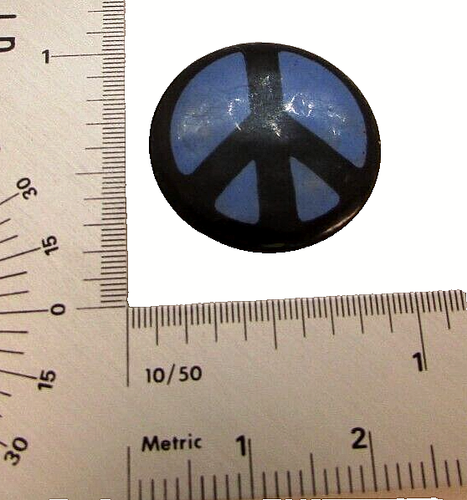 VTG MCM CFD PEACE SYMBOL Pinback Button Campaign For Nuclear ...