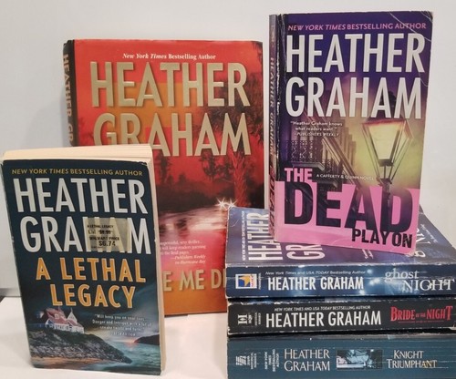 Lot of 6 Books, Mixed Suspense, Heather Graham, 1 Hardcover and 5 ...