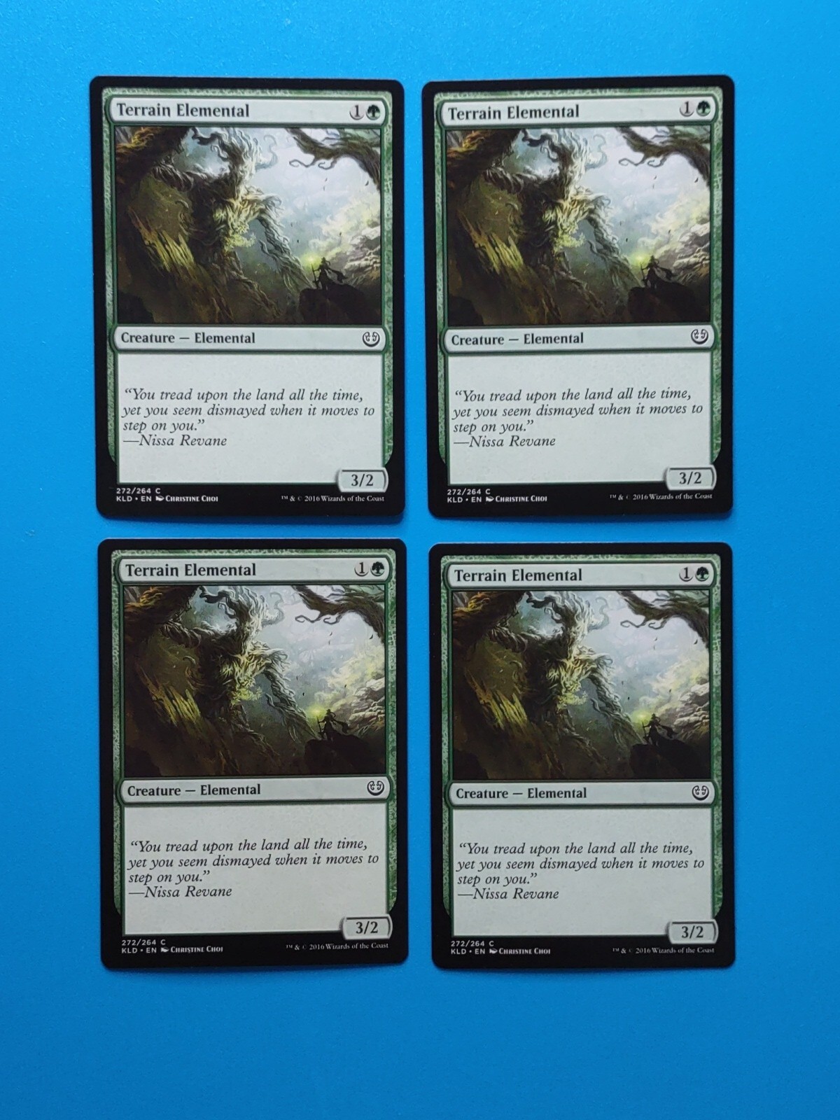 MTG 4x Terrain Elemental x4 NM Kaladesh Magic Playset | eBay