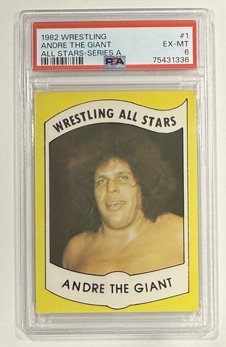 Andre The Giant 1982 Wrestling All Stars Series A Rookie #1 RC PSA 6 EX ...