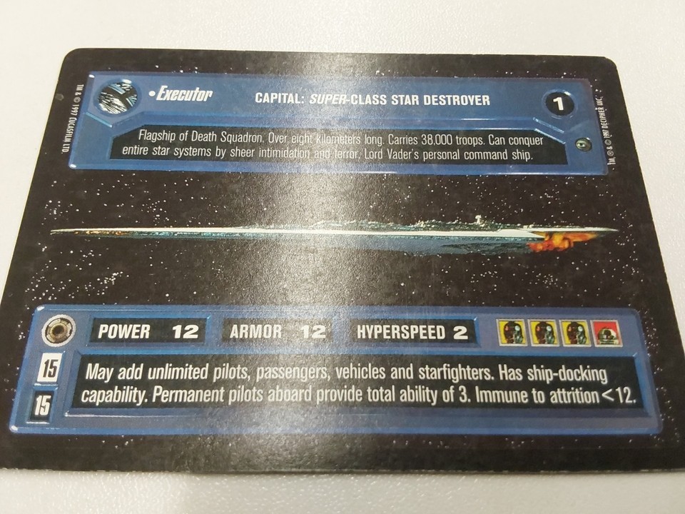 Capital: Super-Class Star Destroyer - Star Wars Decipher CCG | eBay