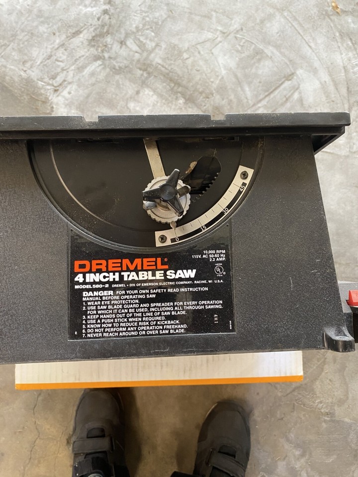 Dremel 4" Table Saw Hobby / Craft; Model 580-2 - works great | eBay