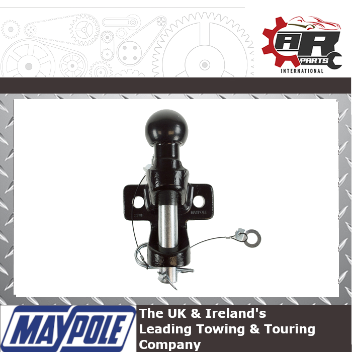 Maypole - 50mm Ball & Pin Hitch Coupling Towball - Black - MP87 MP087 ...