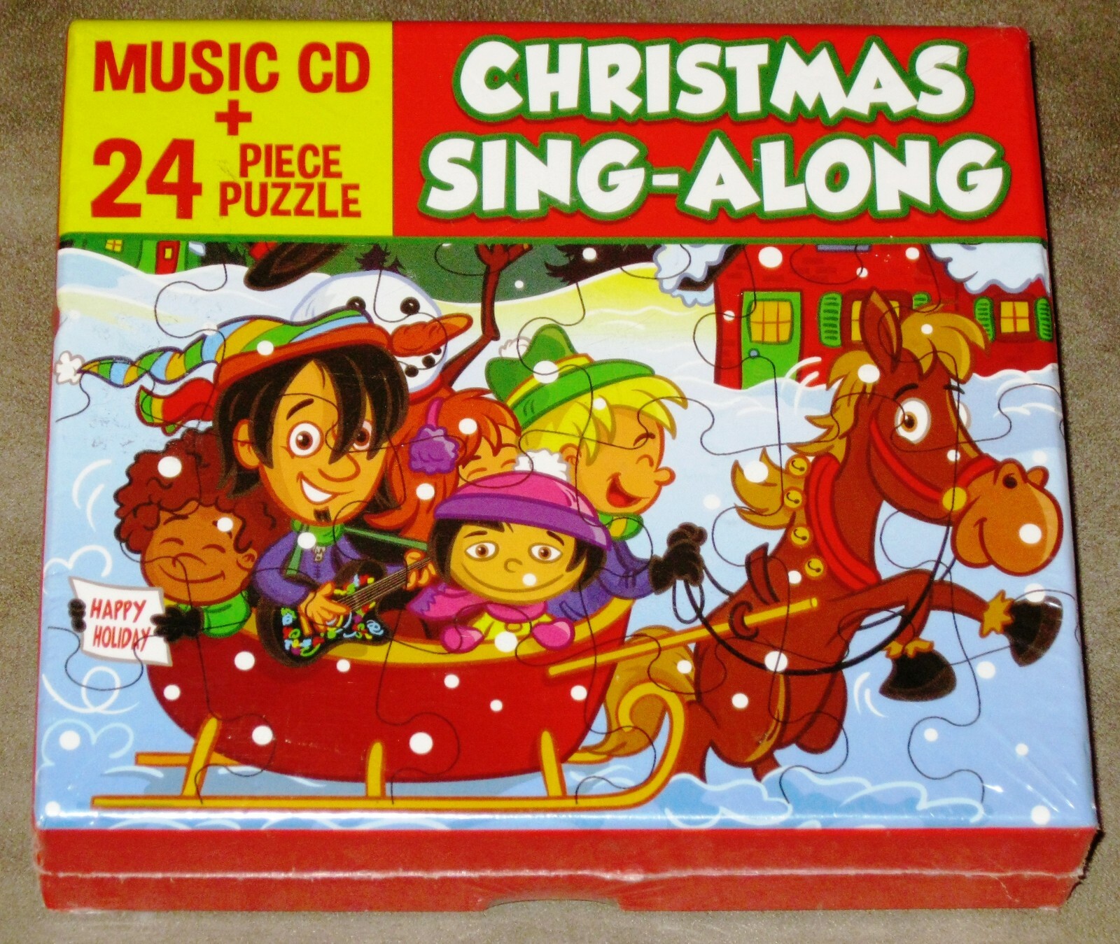 New & Sealed 18 Christmas Sing-Along Music CD with 24 Piece Puzzle ...