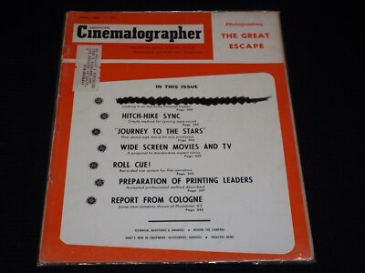 1963 JUNE AMERICAN CINEMATOGRAPHER MAGAZINE - THE GREAT ESCAPE COVER ...