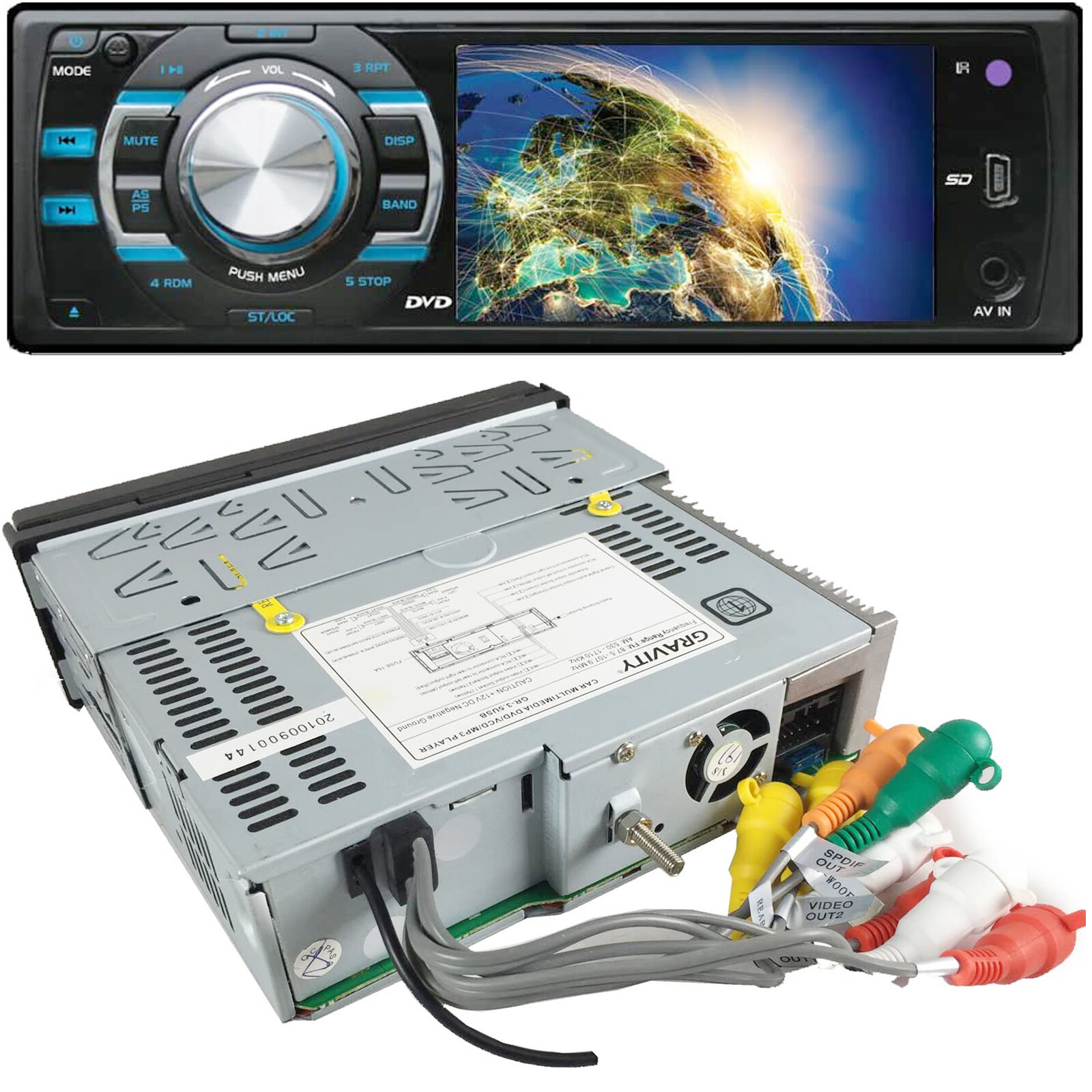GRAVITY GR-3.5USB DIGITAL LCD 3.5" DVD ENTERTAINMENT SYSTEM | eBay
