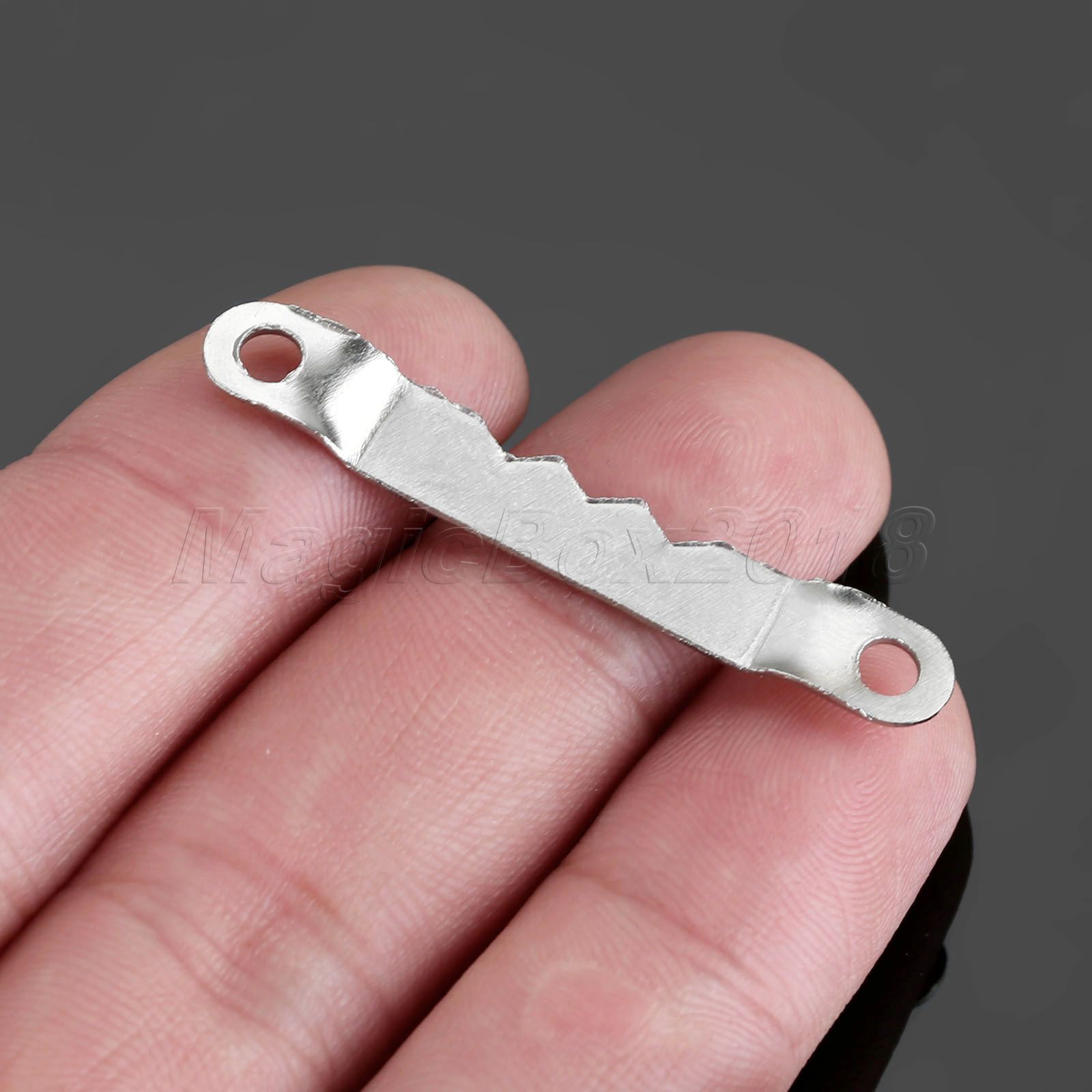 30Pcs 42.4*6.4mm Silver Saw Tooth Hanging Picture Frame Hanger Hook +60 ...