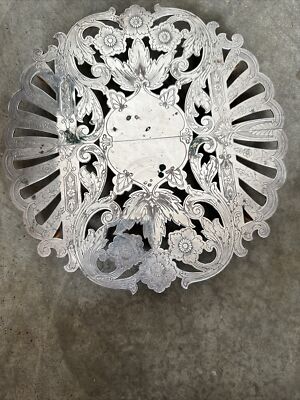 Vintage Wallace Silver Plated Engraved Floral Expandable Trivet Hot ...