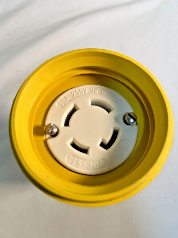 Daniel Woodhead 29W75 Watertite 30A 250V 3Ø 4 Wire Female Connector L15 ...