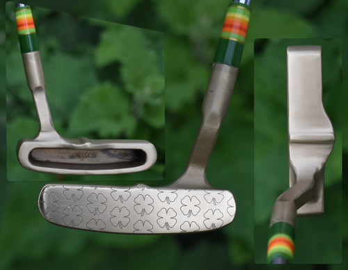 CUSTOM LUCKY 4 Leaf Clover Bomac Putter / Bespoke BB&F Co Ferrule / RH ...