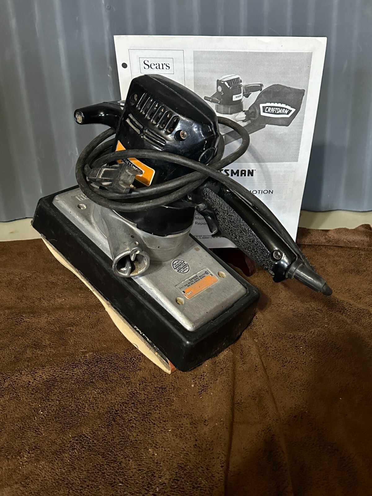 VTG Craftsman Sears Dual Motion Orbital Sander 1/2 HP Model 315.11680 4 ...
