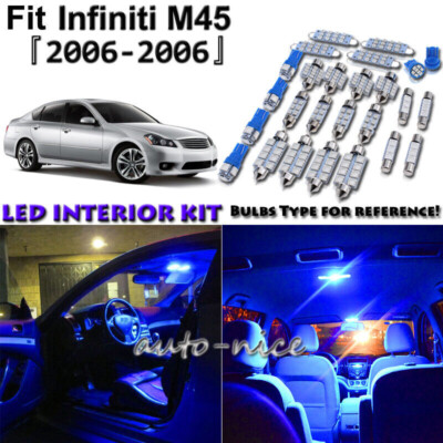11x Blue LED Interior Lights Package Kit For 2006 - 2008 2009 2010 ...