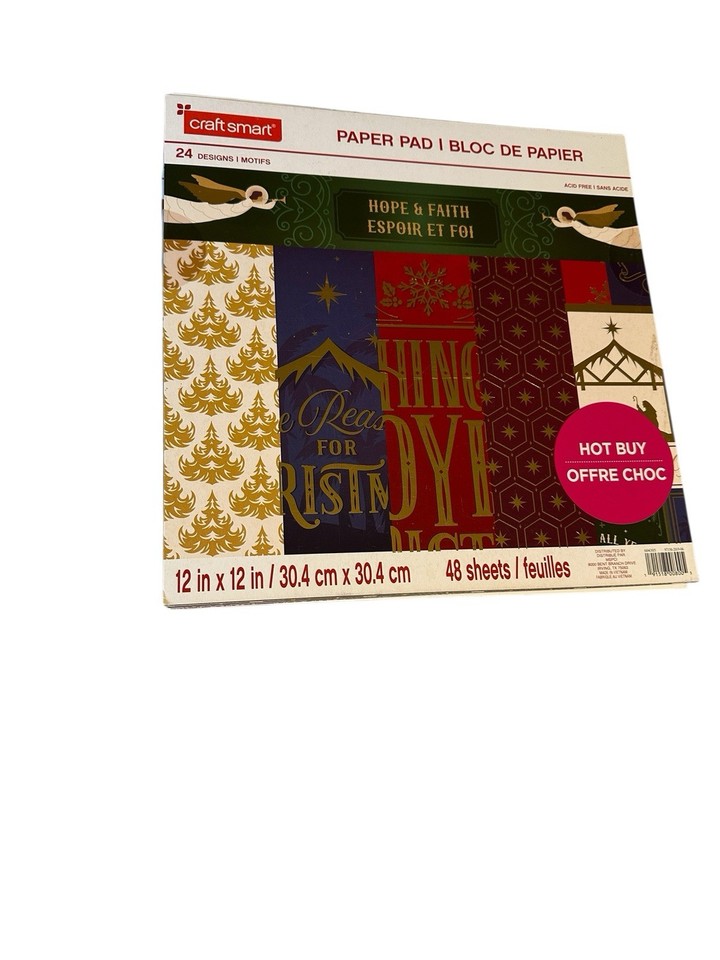 Lot Of 6 CraftSmart Paper Pad – 12x12 Scrapbook Paper – Holiday, Faith ...