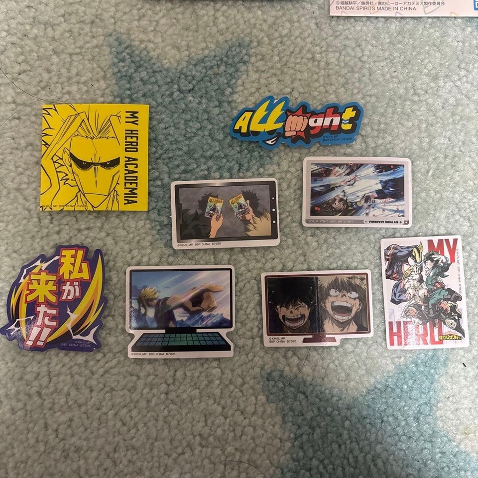 My Hero Academia Lottery Acrylic Charm All Might Deku Sticker Mirror ...