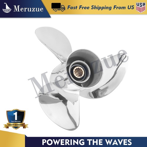 YBS Series Propeller 10.25x16-G Fit Yamaha 40 50 60HP 13 Spline Semi ...