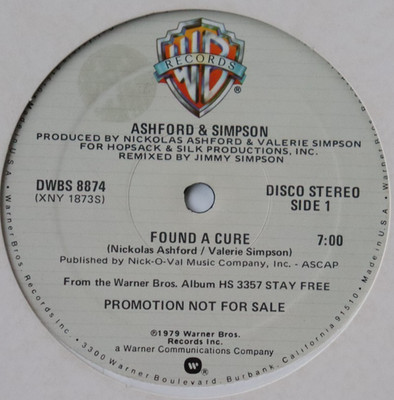ASHFORD & SIMPSON Found A Cure 12" DJ PROMO 1979 Jimmy Simpson REMIX | eBay