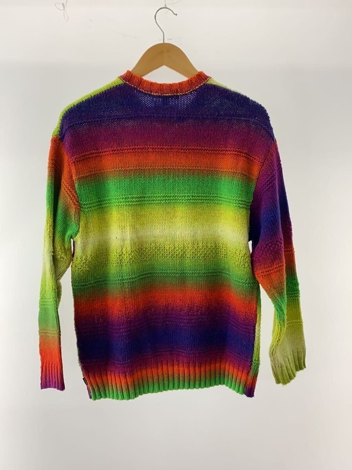 Supreme Knit Sweater Fluff 22 AW Gradient Stripe S Acrylic Multicolor ...