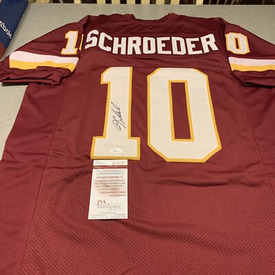 Jay Schroeder Signed Washington Redskins/comanders Pro-style Jersey/JSA ...