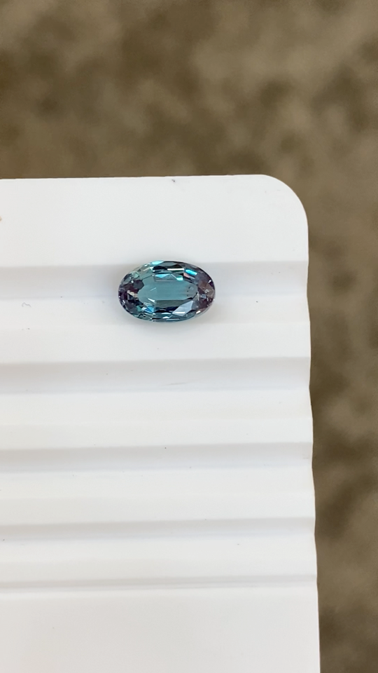 GIA cert 1.84CT Alexandrite, Natural Alexandrite oval stone from India ...