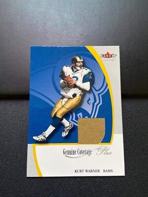 2001 Fleer Genuine Coverage Plus Jerseys #25 Kurt Warner | eBay