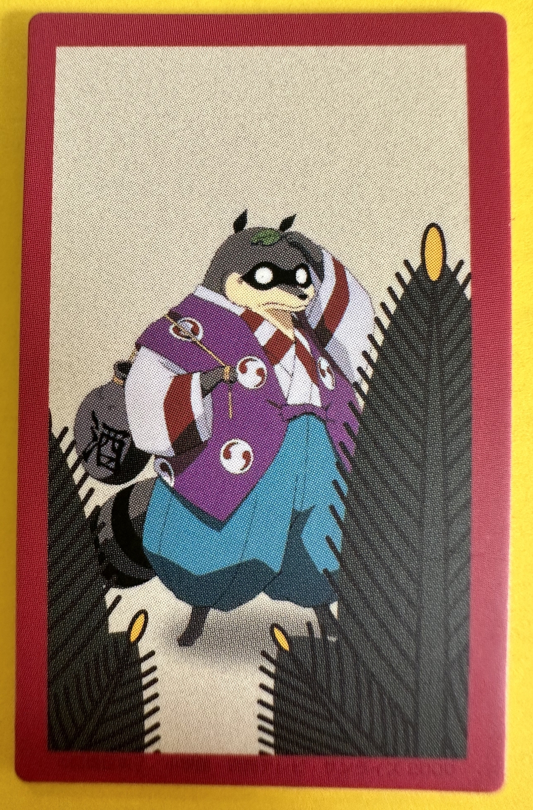 Hachiemon Tanuki of Awa Inu Yasha hanaduda mini Card Jump 2.12 x 1.3 ...