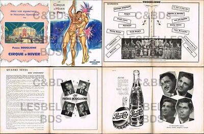 PROGRAMME CIRQUE/CIRCUS PROGRAM 1965 CIRQUE D'HIVER/BOUGLIONE Juniors ...