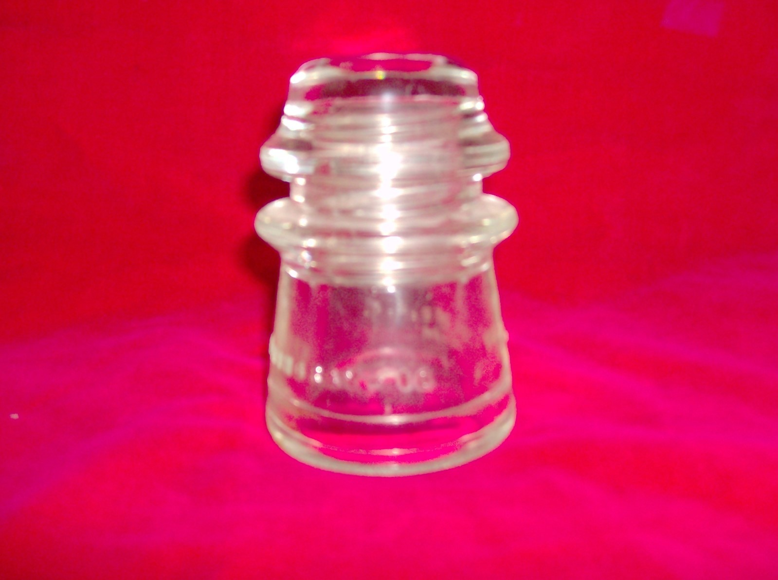 Antique Original Hemingray-16 Clear Glass Insulator Made in U.S.A. 25 ...
